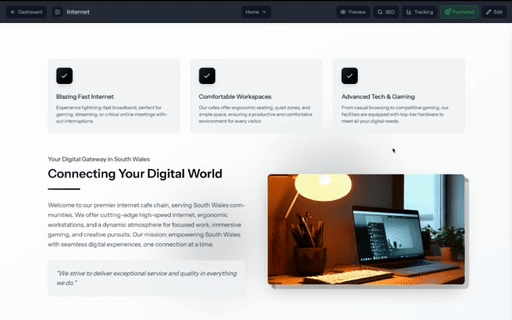 AI-Powered Website Builder for Small Business in 30 Seconds | Choros.io